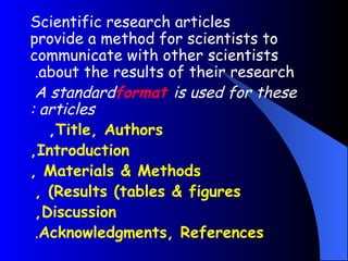 How to write a paper | PPT