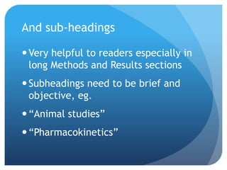 How to write a paper | PPTX | Chemistry | Science
