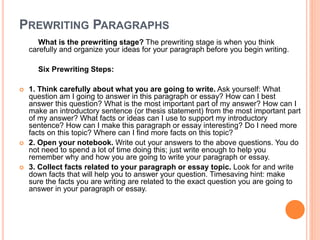 How to write a paragraph | PPT
