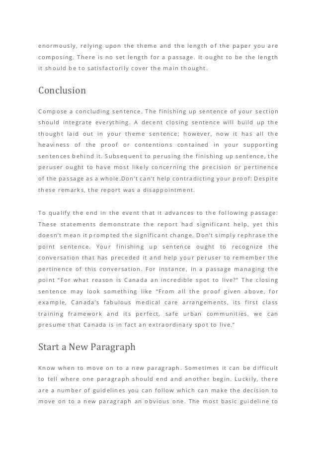 How to Write a Paragraph | PDF | Screenwriting | Content Production