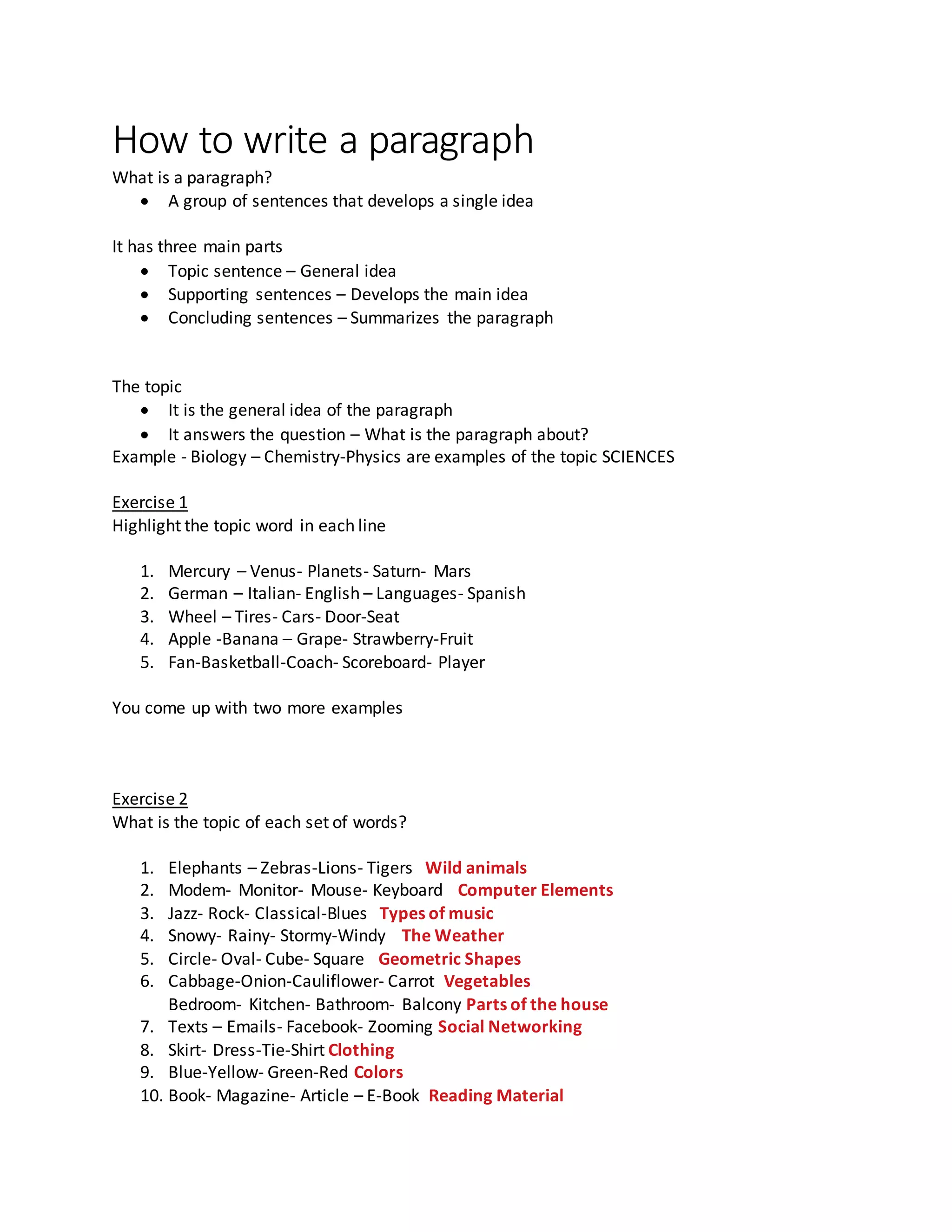 How to write a paragraph.docx