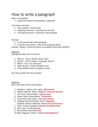 How to write a paragraph.docx
