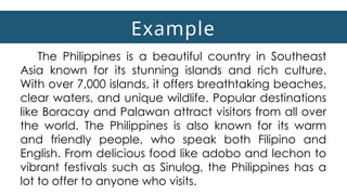 How to write simple paragraph for beginner | PPT