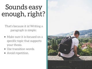 How to Write a Paragraph | PDF