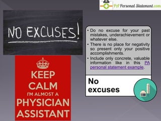 How to Write a PA School Personal Statement That Will Get You Noticed | PPT