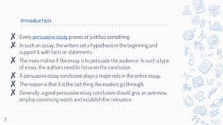How to write a perfect persuasive essay conclusion converted | PPT