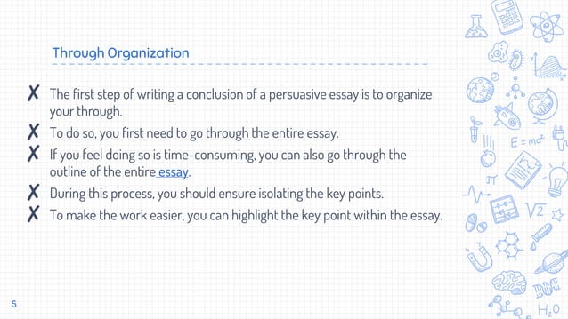 How to write a perfect persuasive essay conclusion converted | PPT