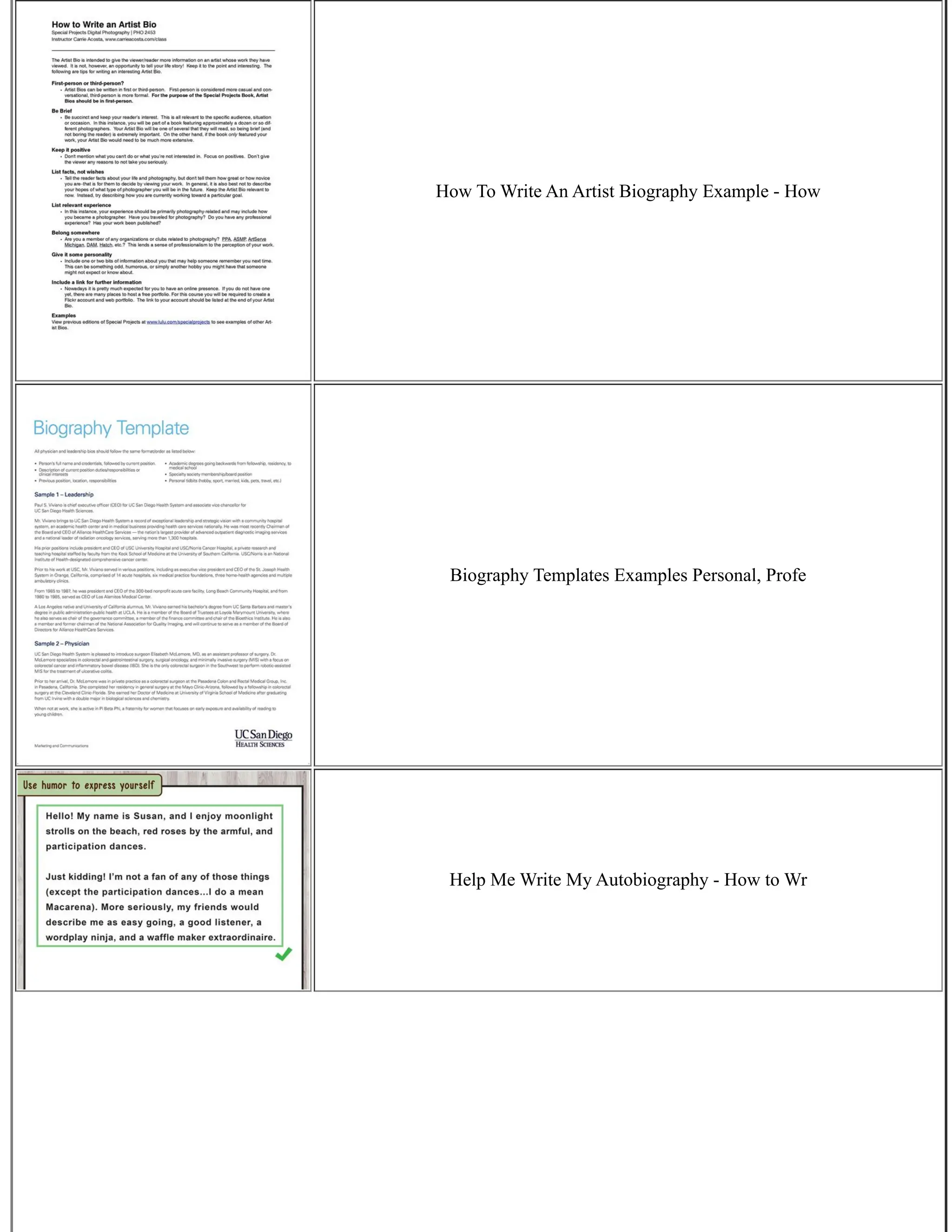How To Write A Personal Biography Essay | PDF