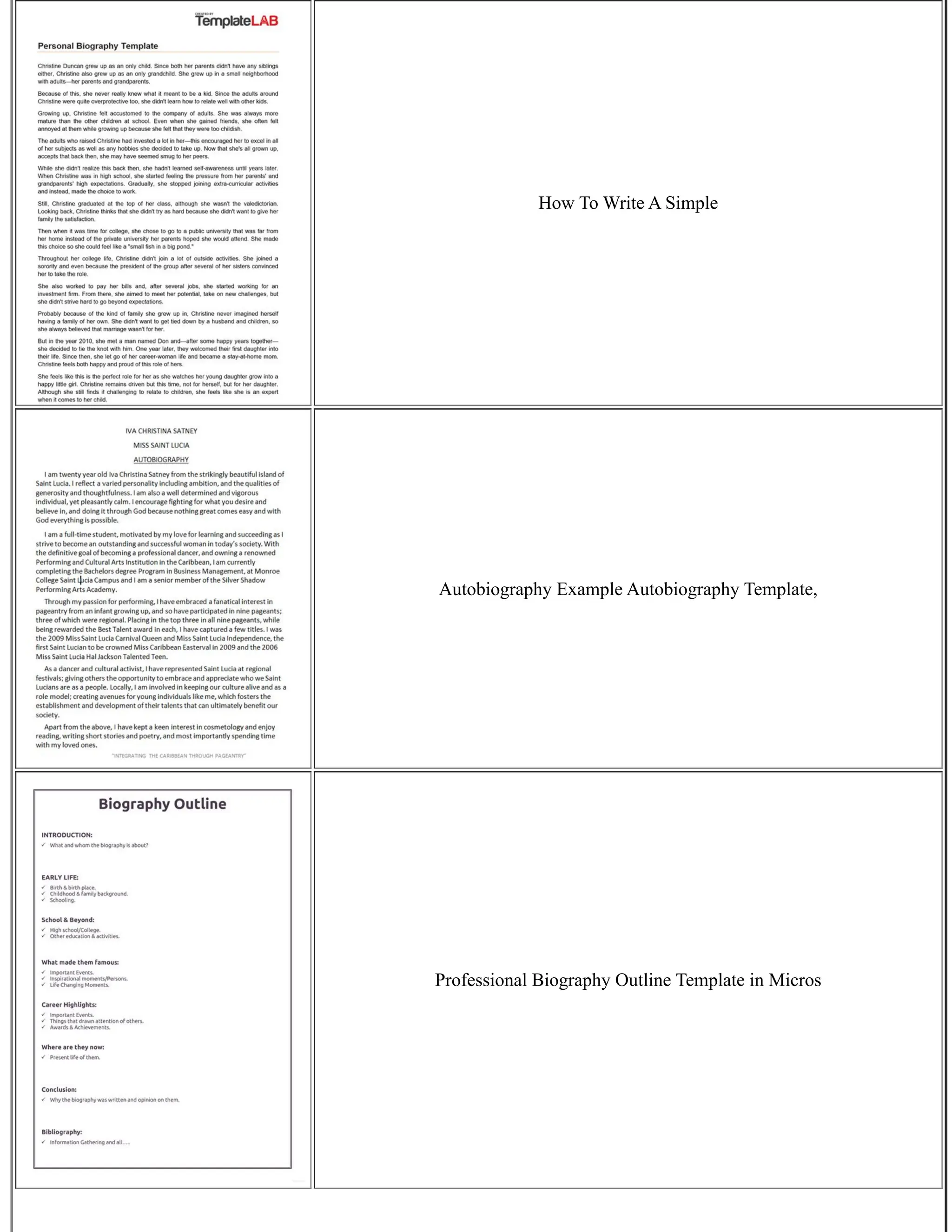 How To Write A Personal Biography Essay | PDF