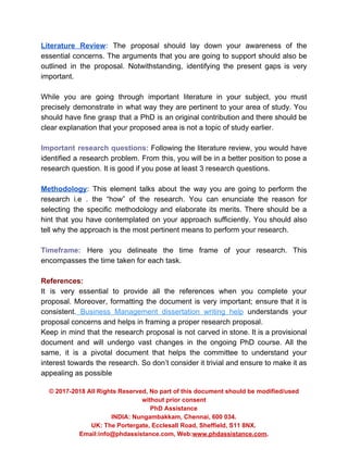 How to write a phd research proposal on business management ...