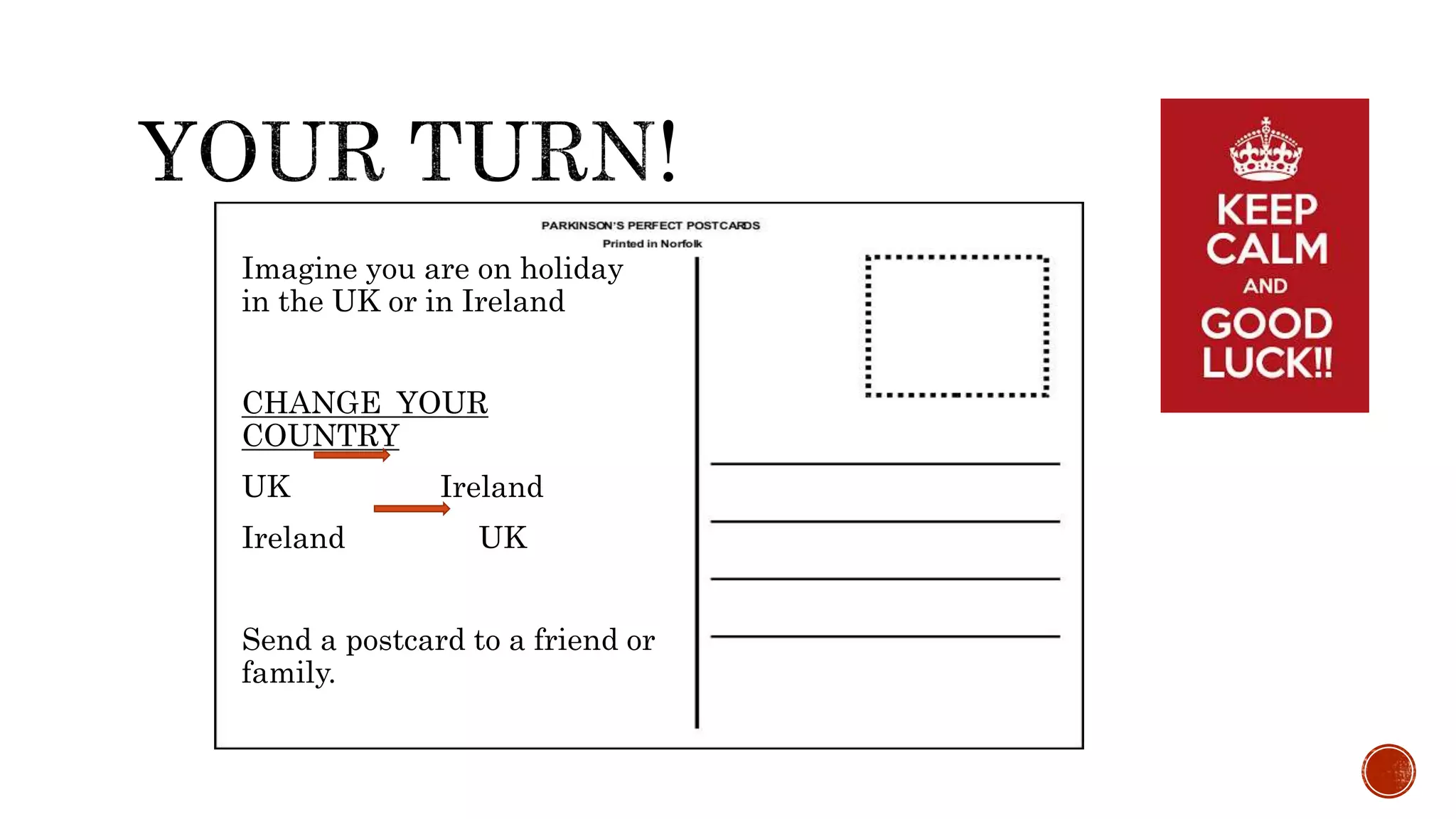 How to write a postcard | PPTX