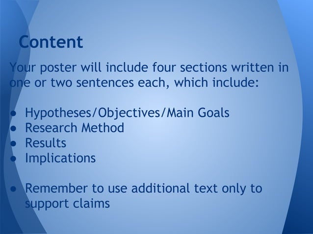 How to write a poster | PPT