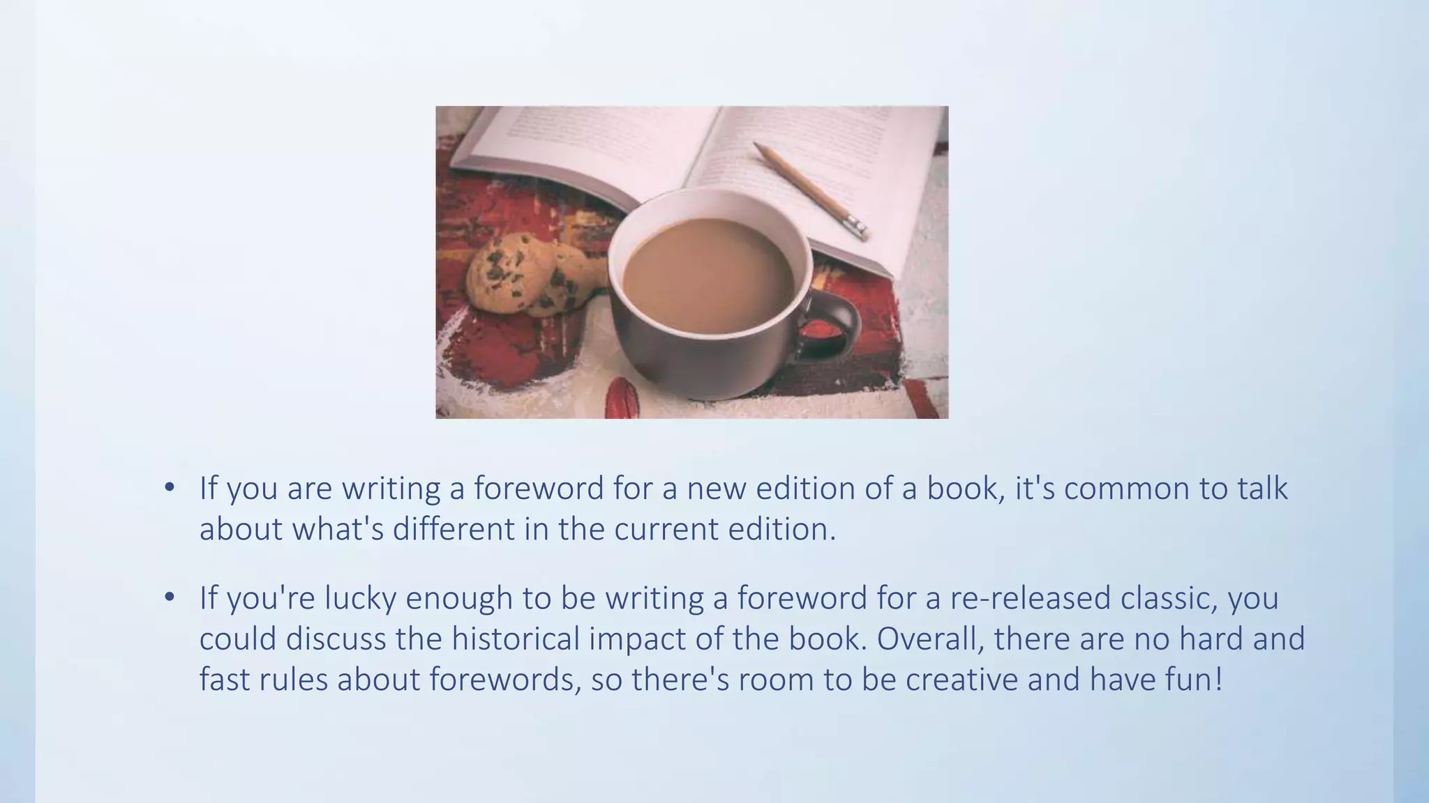 How to Write a Preface and a Foreword | PPTX