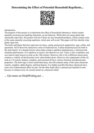 How To Write A Problem Solution Essay Outline | PDF