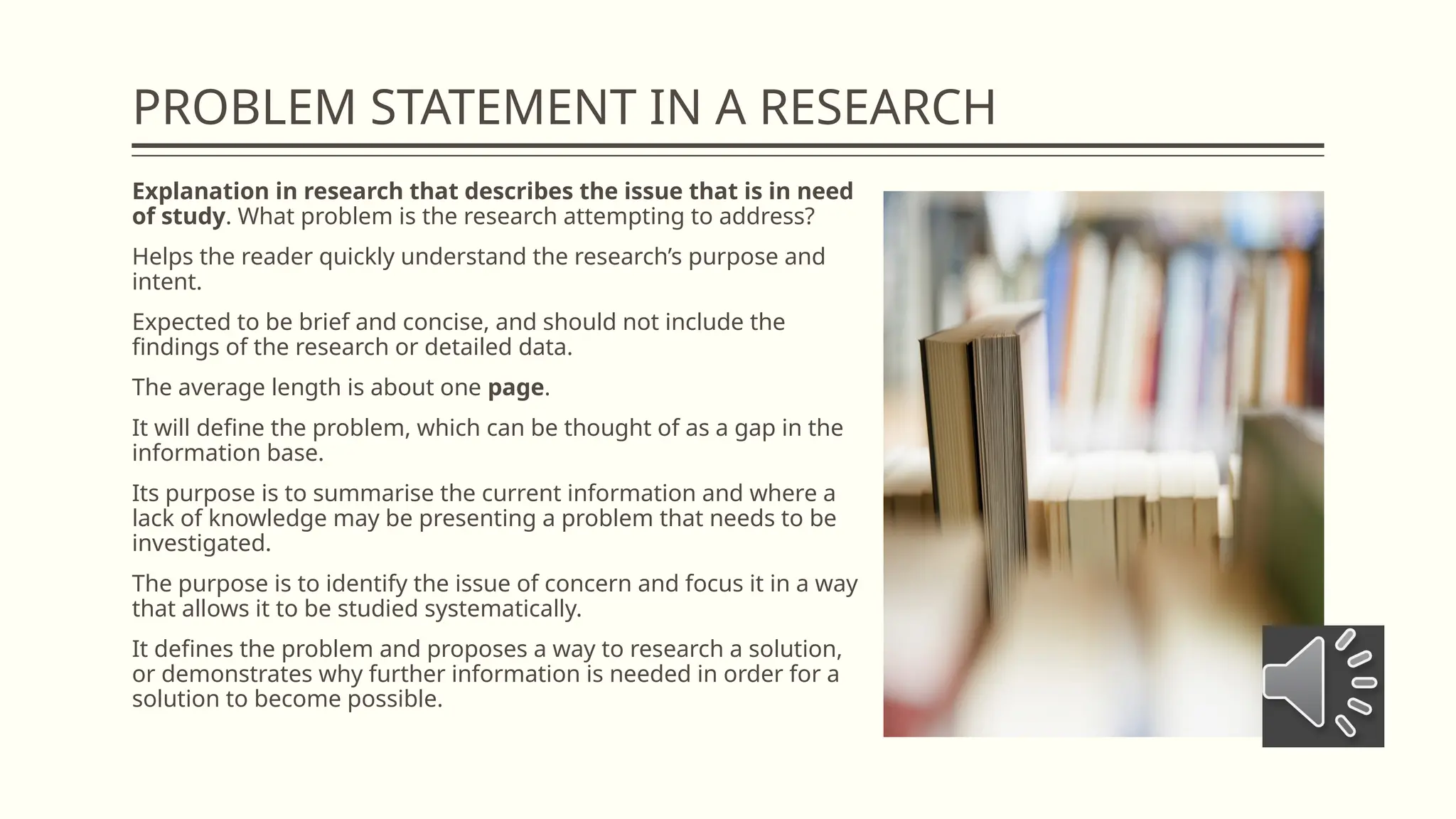 Writing a Problem Statement for your Research Proposal | PPTX