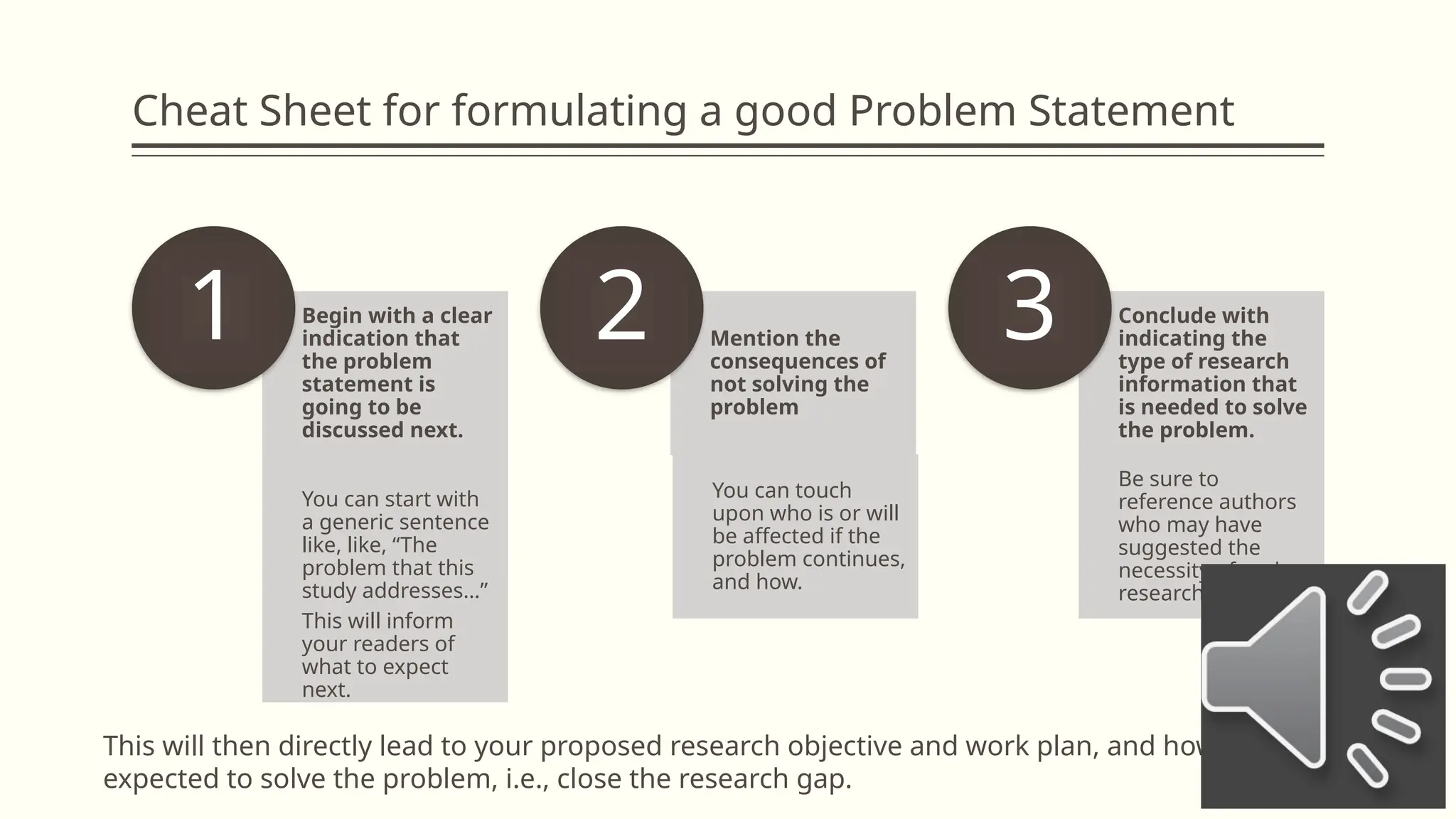 Writing a Problem Statement for your Research Proposal | PPTX