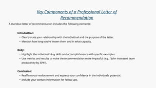 How to Write a Professional Letter of Recommendation.pptx