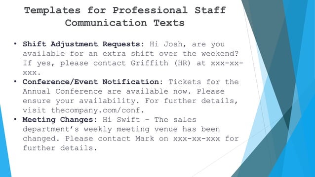 How to write a professional text message | PPTX
