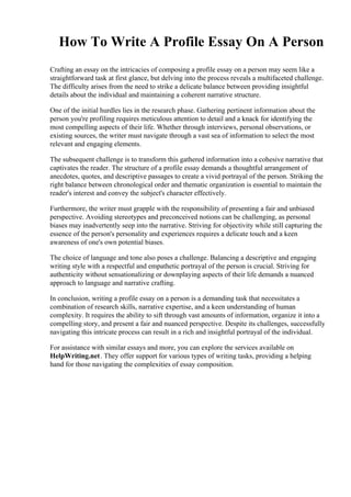How To Write A Profile Essay On A Person.pdf