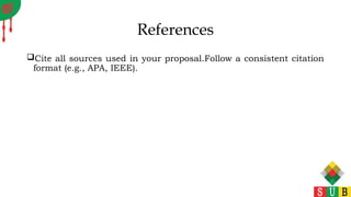 How to write a project proposal for software engineering course | PPTX