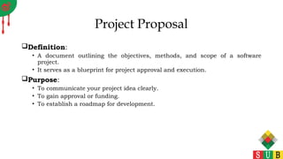 How to write a project proposal for software engineering course | PPTX