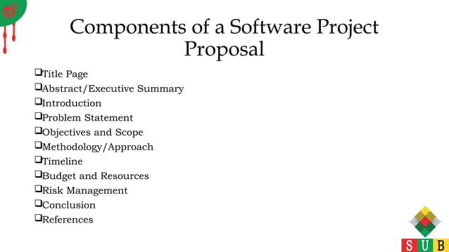 How to write a project proposal for software engineering course | PPTX