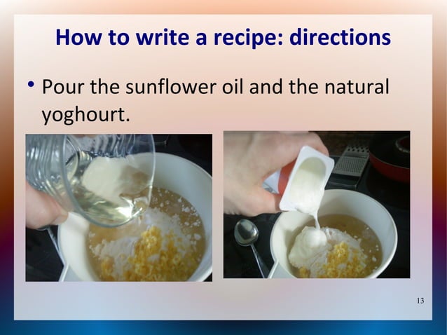How to write_a_recipe2 | PPT
