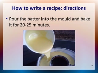 How to write_a_recipe2 | PPT