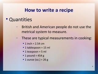 How to write_a_recipe2 | PPT