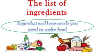 How to write a recipe ppt | PPT