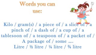 How to write a recipe ppt | PPT