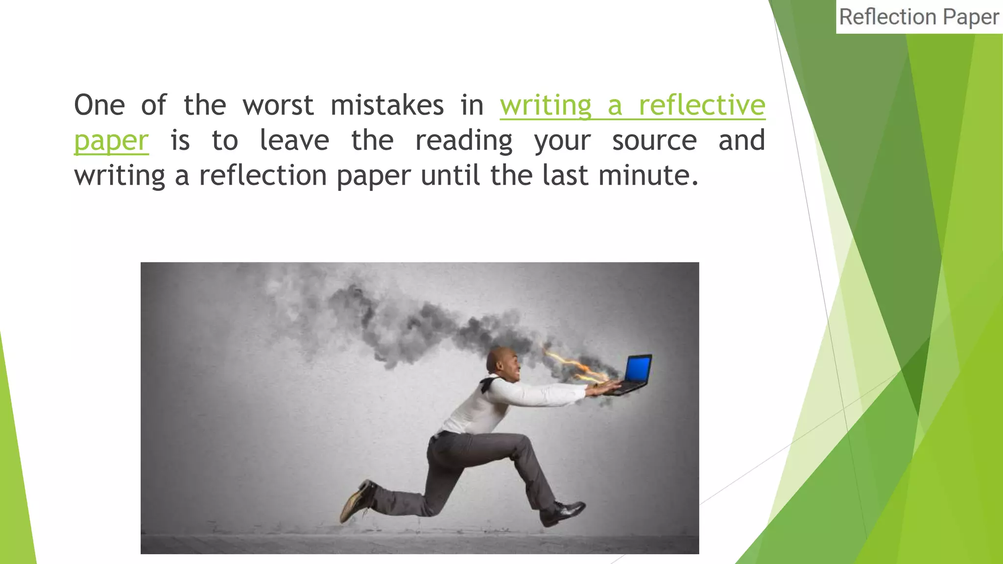 How to Write a Reflection Paper: Outline, Format, Best Template | PPT