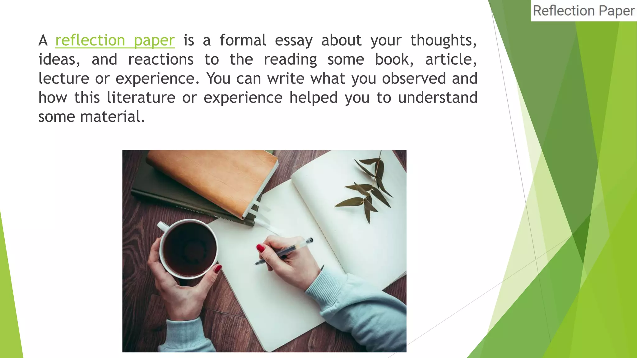 How to Write a Reflection Paper: Outline, Format, Best Template | PPT