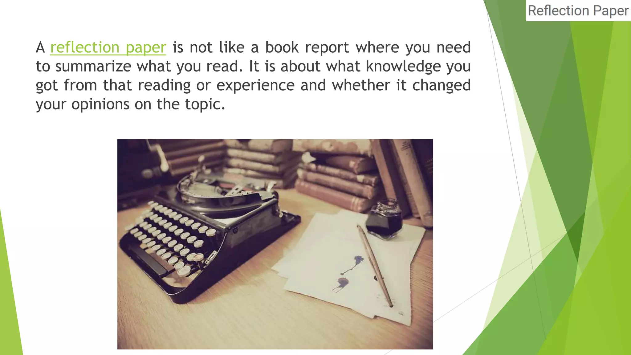 How to Write a Reflection Paper: Outline, Format, Best Template | PPT