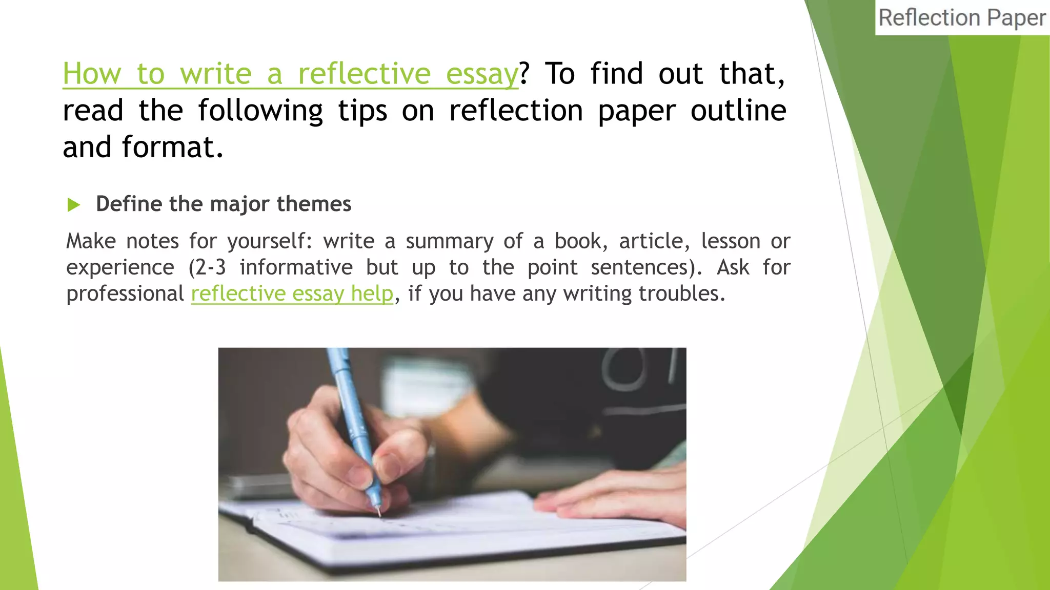 How to Write a Reflection Paper: Outline, Format, Best Template | PPT