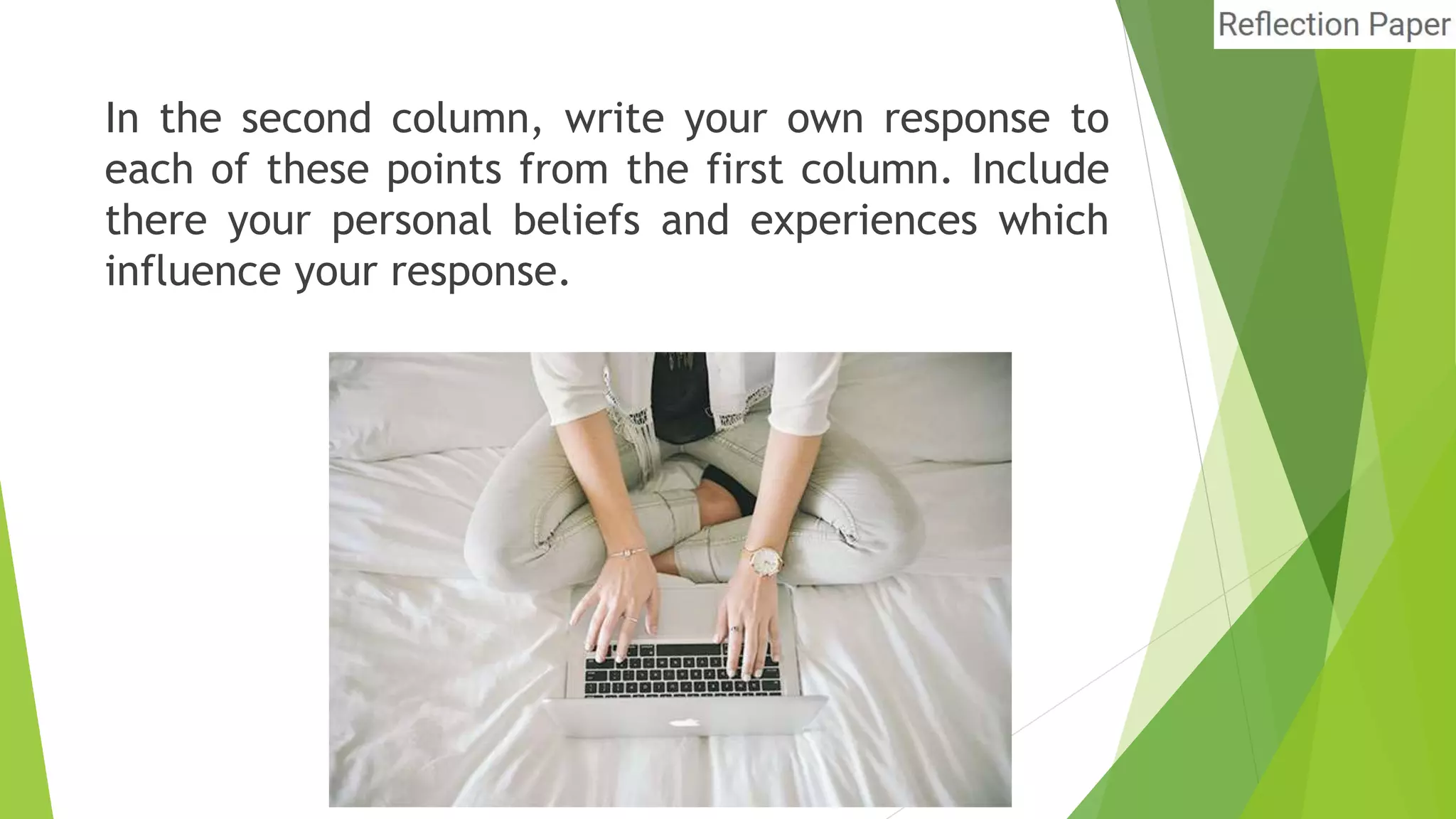 How to Write a Reflection Paper: Outline, Format, Best Template | PPT