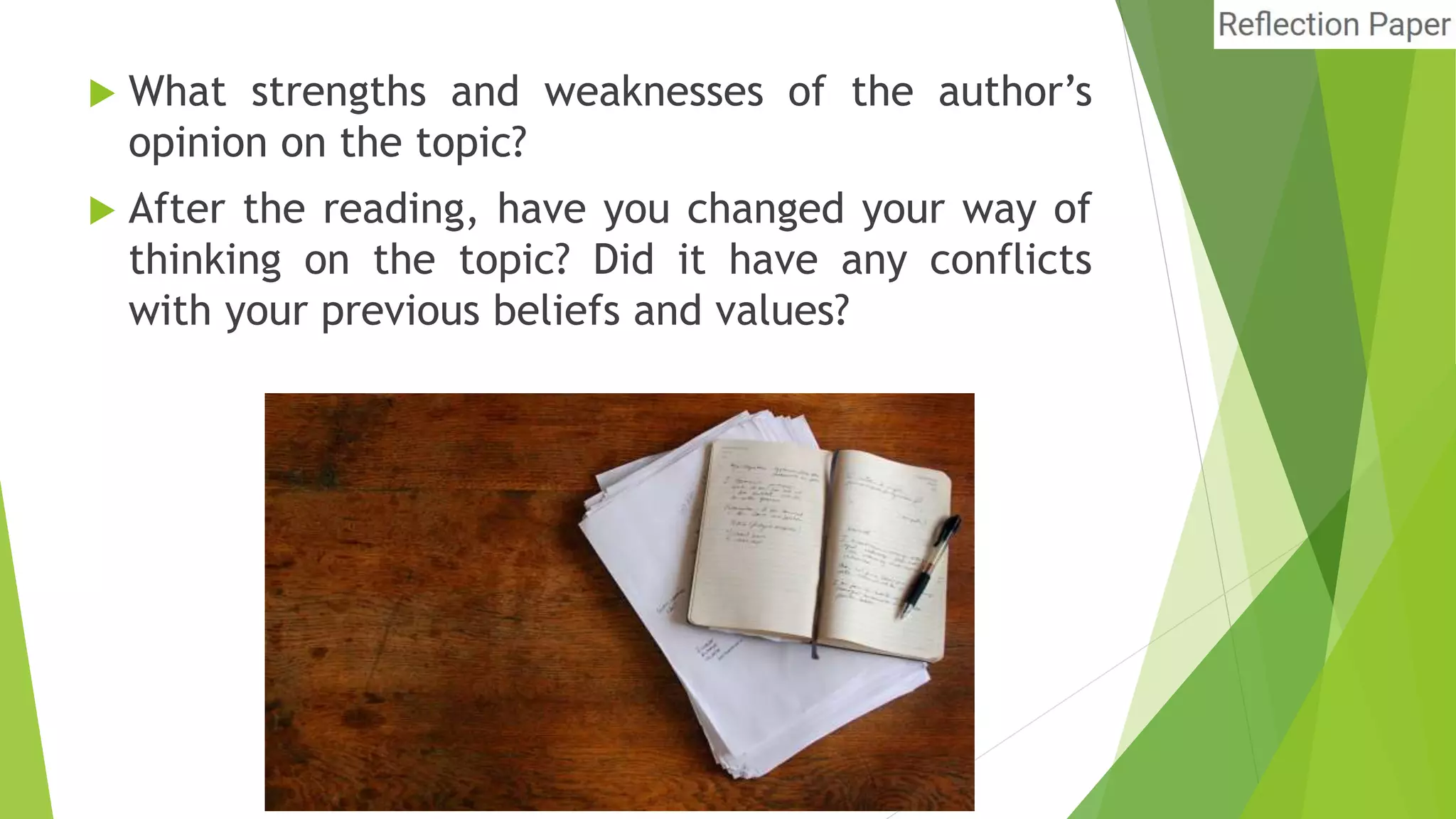 How to Write a Reflection Paper: Outline, Format, Best Template | PPT