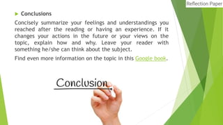 How to Write a Reflection Paper: Outline, Format, Best Template | PPT