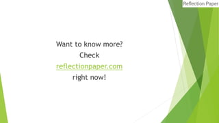 How to Write a Reflection Paper: Outline, Format, Best Template | PPT