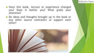 How to Write a Reflection Paper: Outline, Format, Best Template | PPT