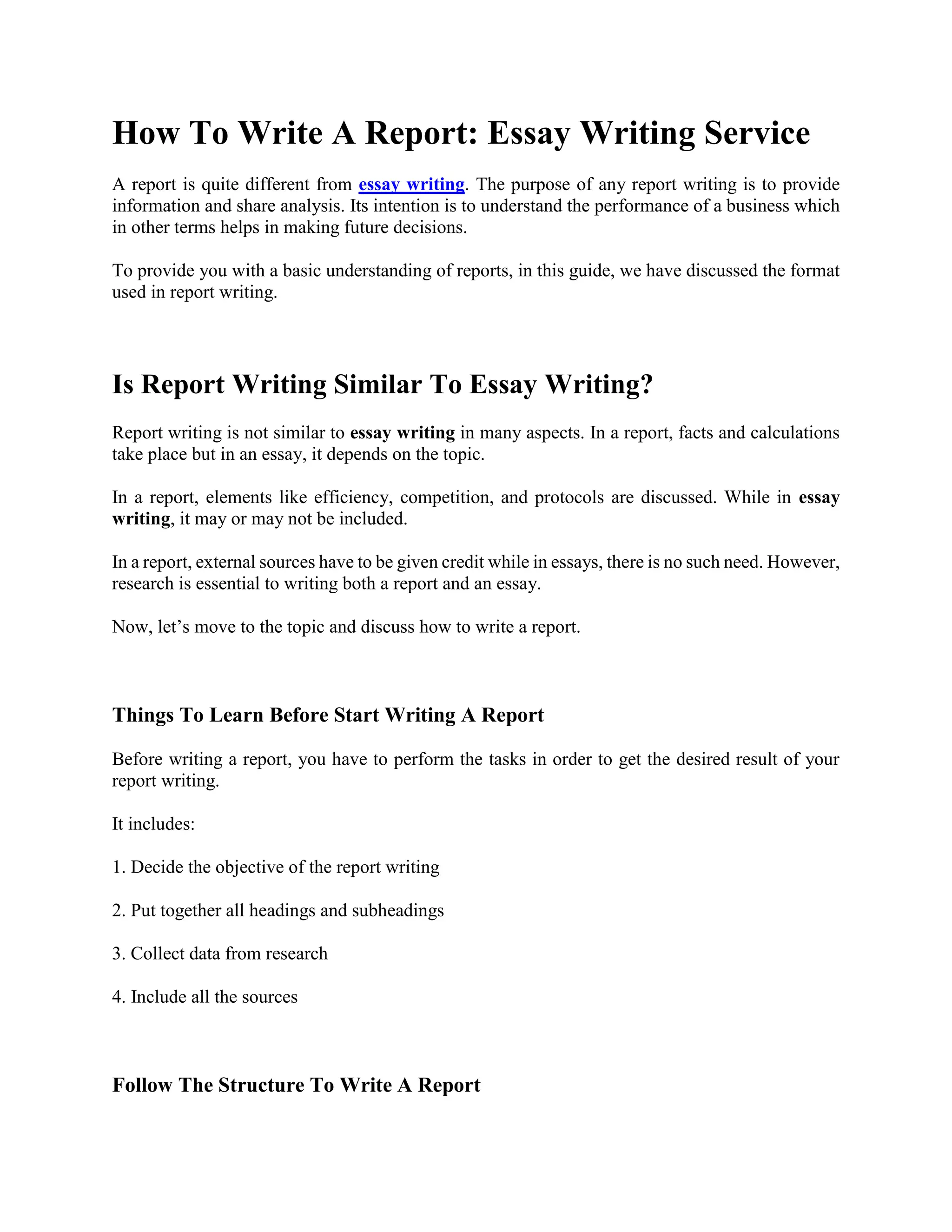How to write a report | PDF
