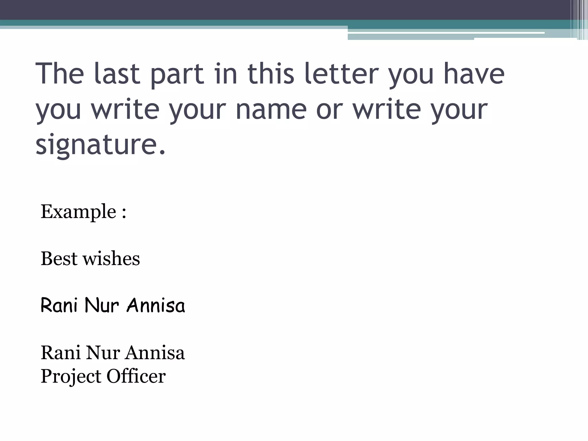 How to write a requesting service letter | PPTX