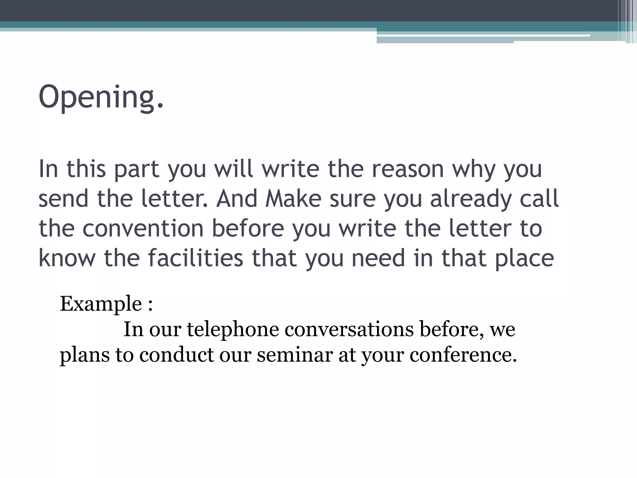 How to write a requesting service letter | PPTX