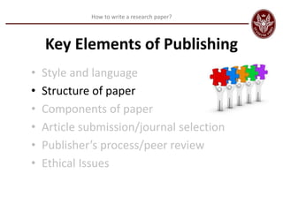 How to write a research paper? | PPTX | Publishing Industry | Industries