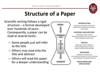 How to write a research paper? | PPTX