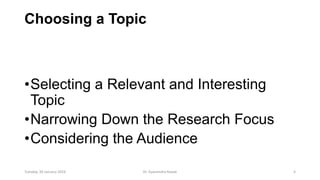 How to Write a Research Paper : A step by step | PPT