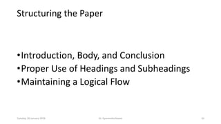 How to Write a Research Paper( A step by step guide) | PPTX