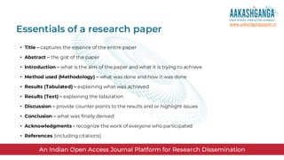 How to write a research paper for academic student | PPT