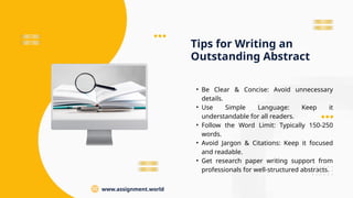 How to Write a Research Paper Abstract That Stands Out | PPTX