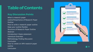 How to write a research paper outline | PPT